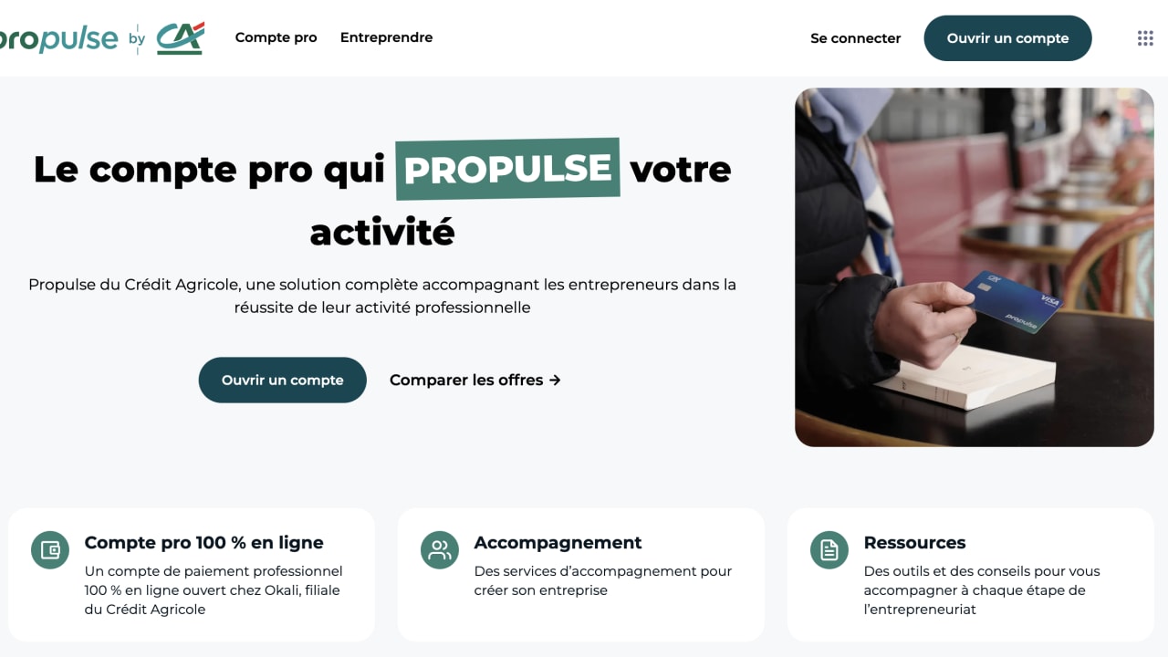 Propulse by CA : Un mois offert pour le compte pro