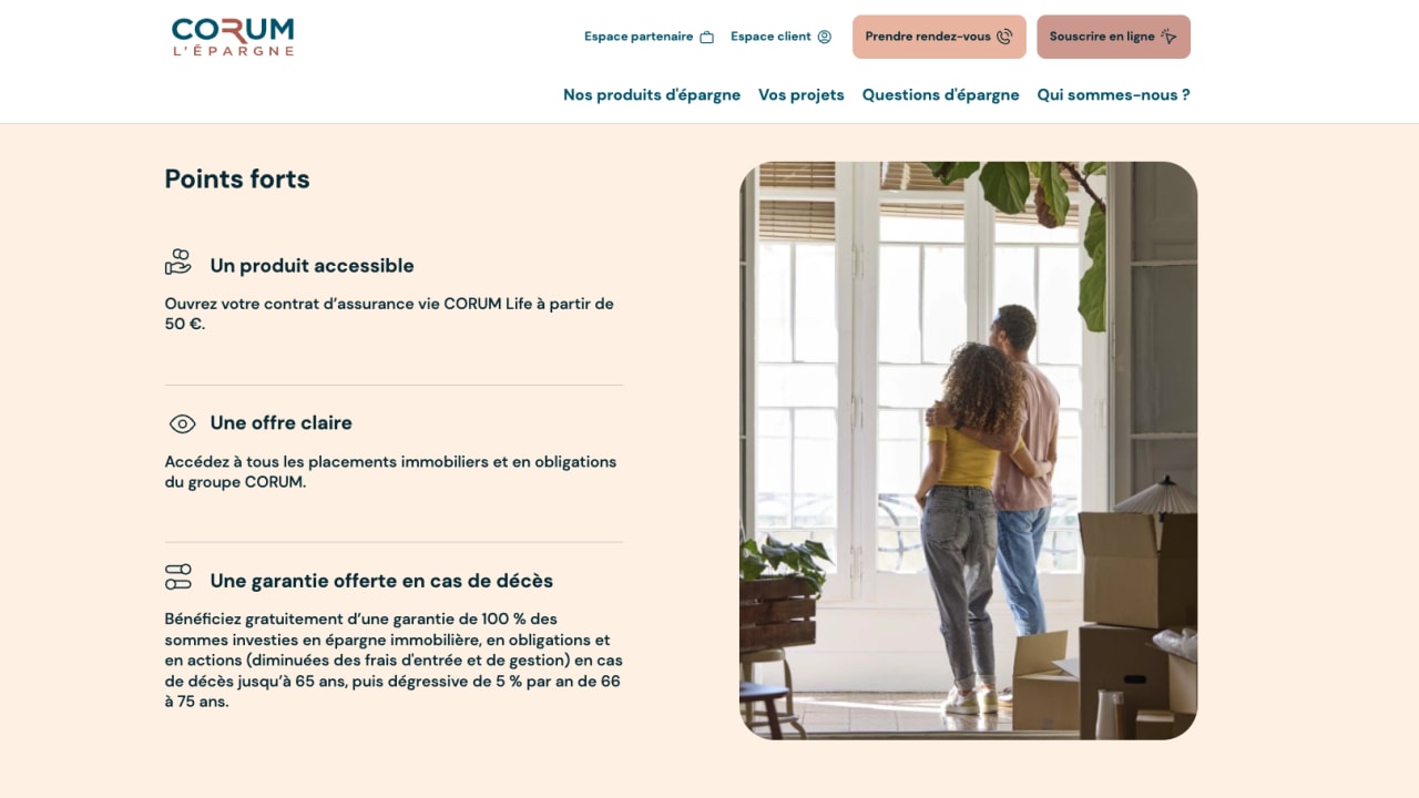 CORUM Life : 4,65% de rendement en 2024 sur le fonds