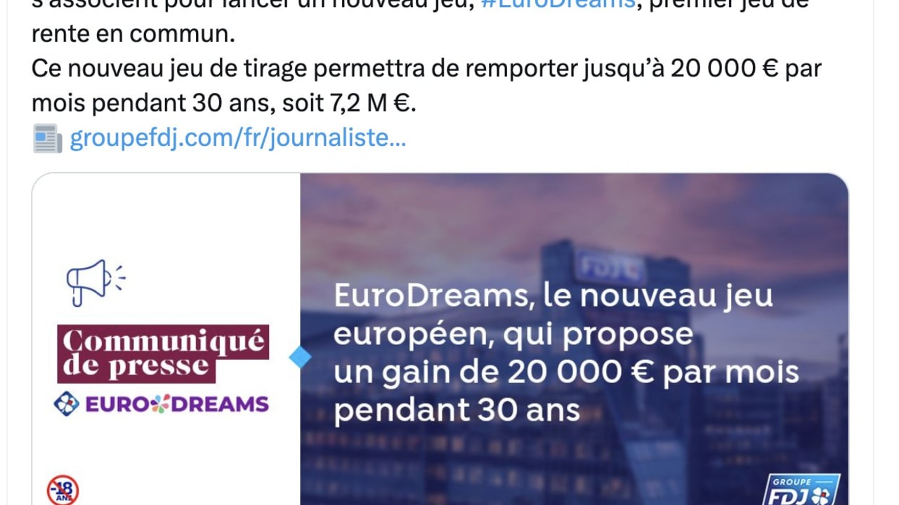 EuroDreams : 20 000 euros par mois pendant 30 ans, la face cachée du ...