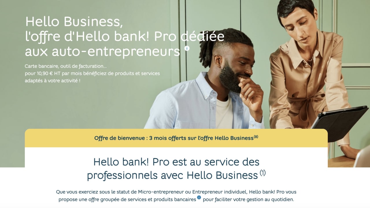 Hello bank ! Pro : enfin une banque pour les pros qui vous comprend ...